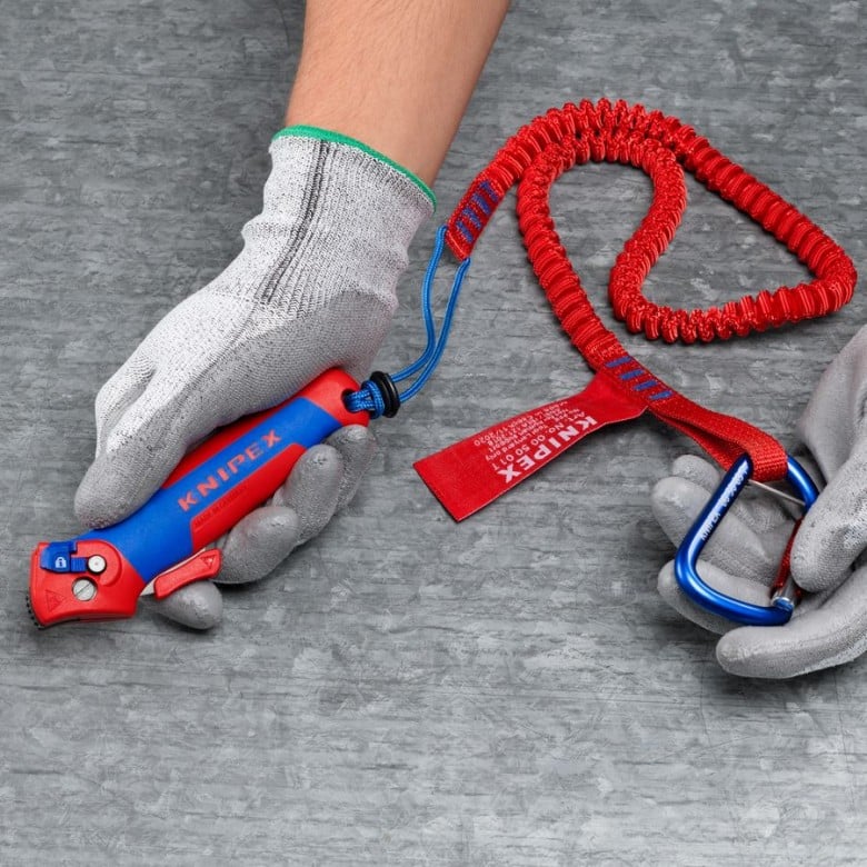 KNIPEX 16 50 145 SB Navaja pelacables con carraca 146 mm (5 3/4 ...